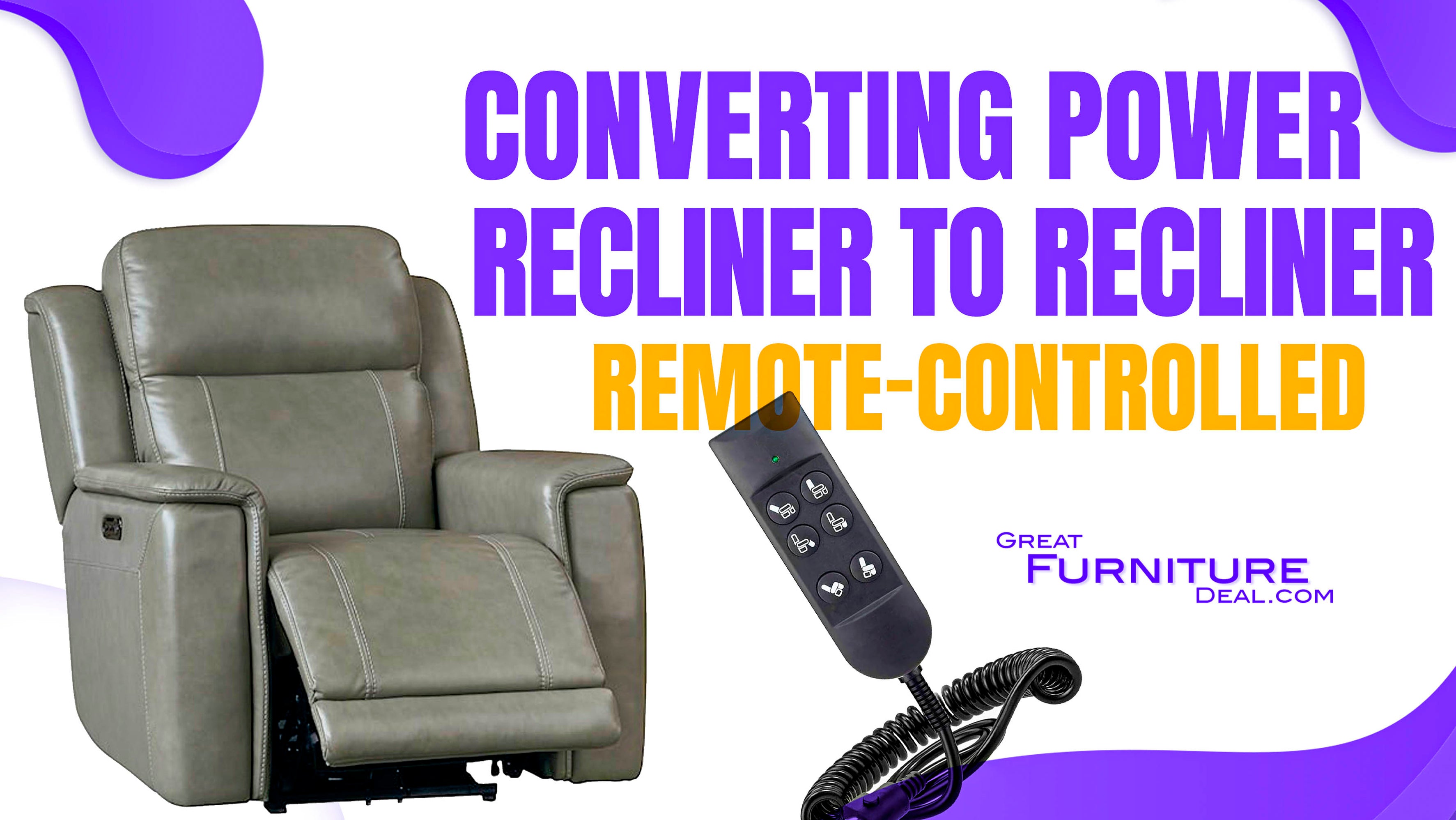 Replace your button control on your power recliner with a hand held re ...