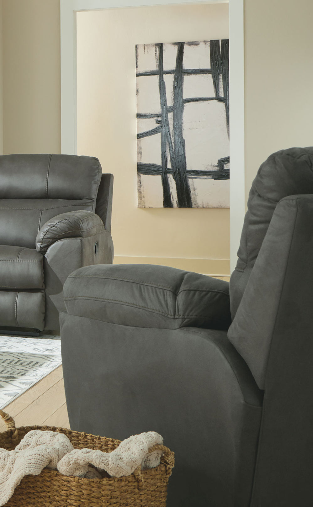 Catnapper - Atlas 3 Piece Living Room Set in Charcoal - 1001-09-4-CHAR ...