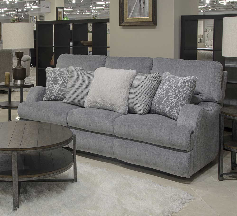 Catnapper - Zane Reclining Sofa in Shark - 3091-SHARK — GreatFurnitureDeal
