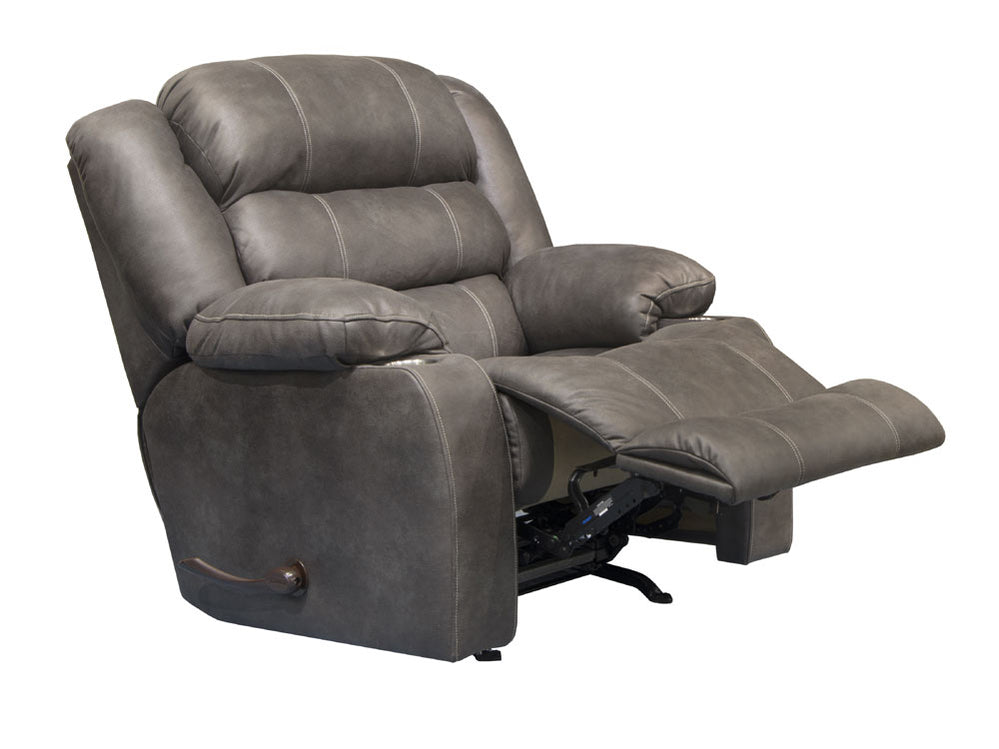 Catnapper - Beckley Rocker Recliner w/Dual Cupholders in Steel - 3316 ...