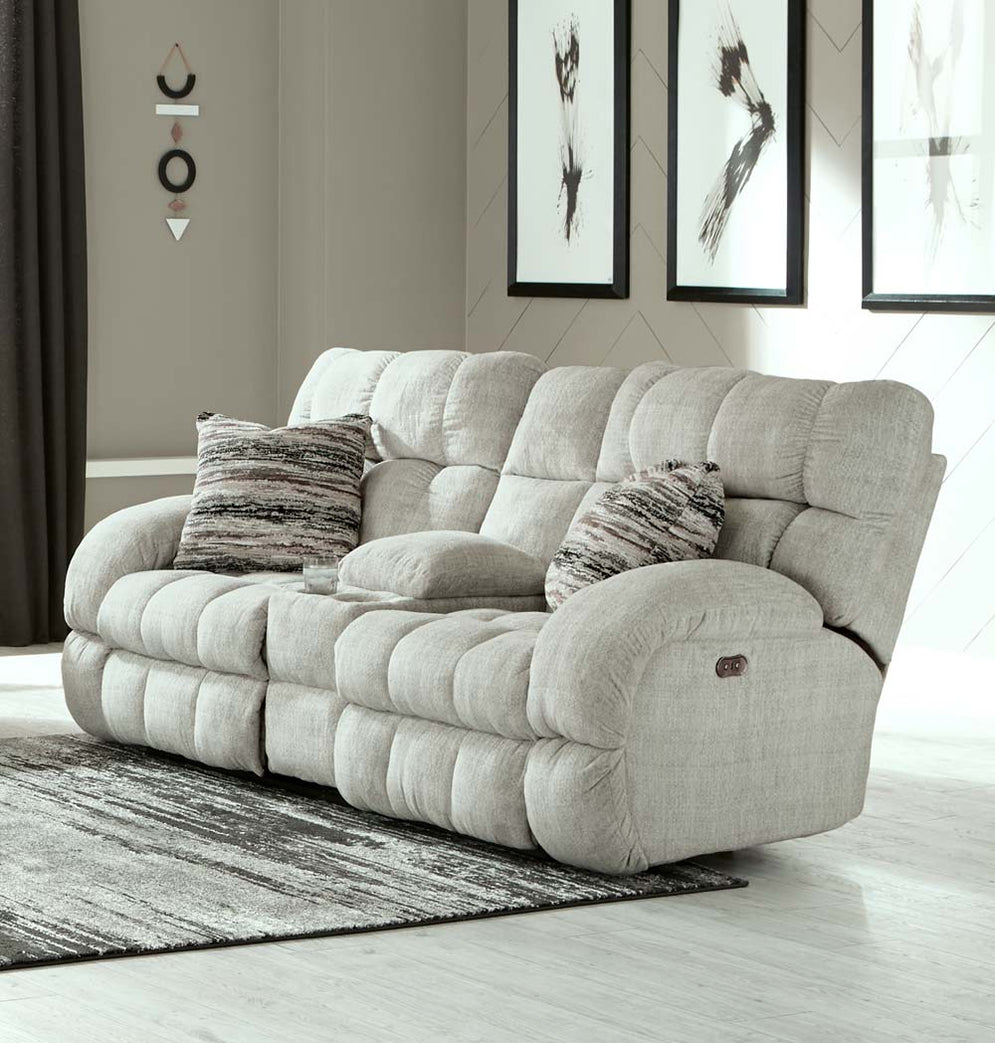 Catnapper - Ashland 2 Piece Power Reclining Sofa Set in Buff/Zebra - 6 ...