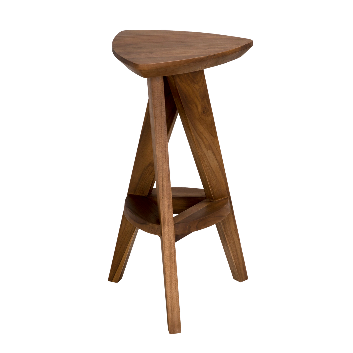 Noir Furniture - Twist Counter Stool in Teak - AE-17TS — GreatFurnitureDeal