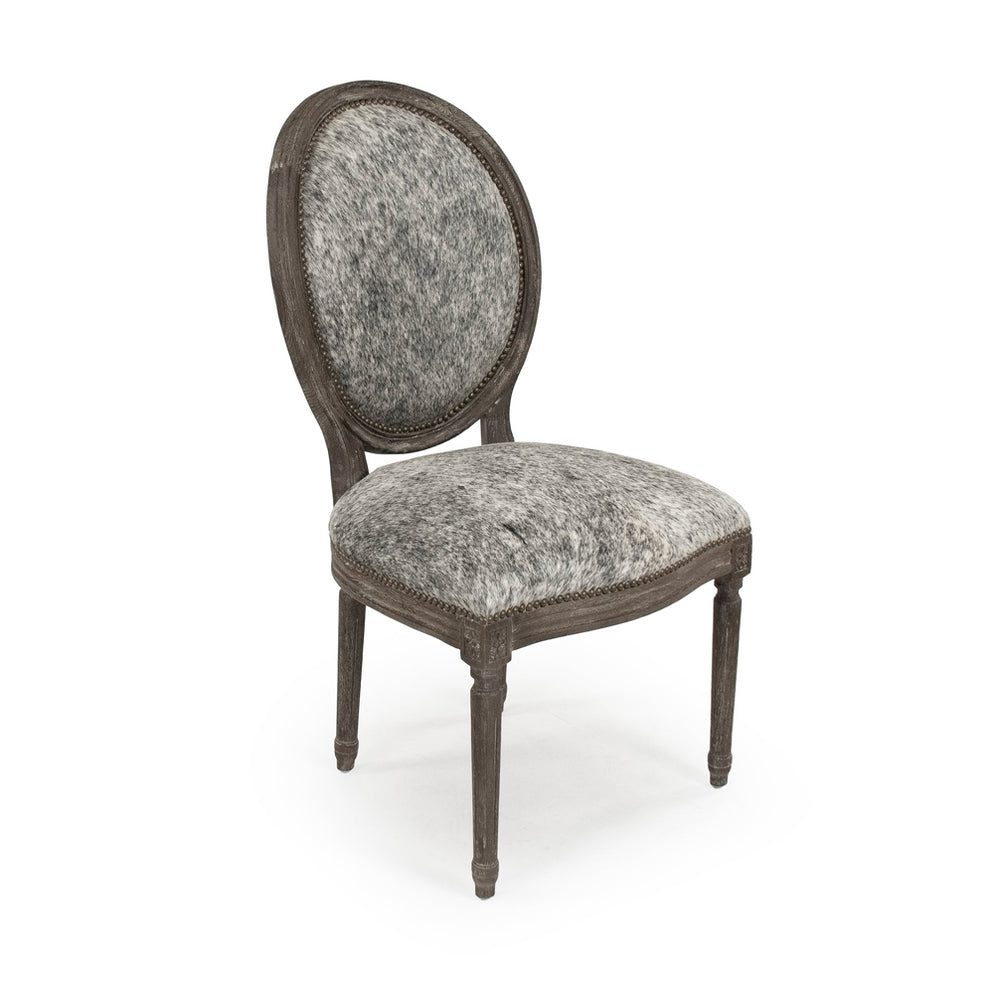Home Zentique - Medallion Cowhide Chair - B004 E271 Cow SPBL