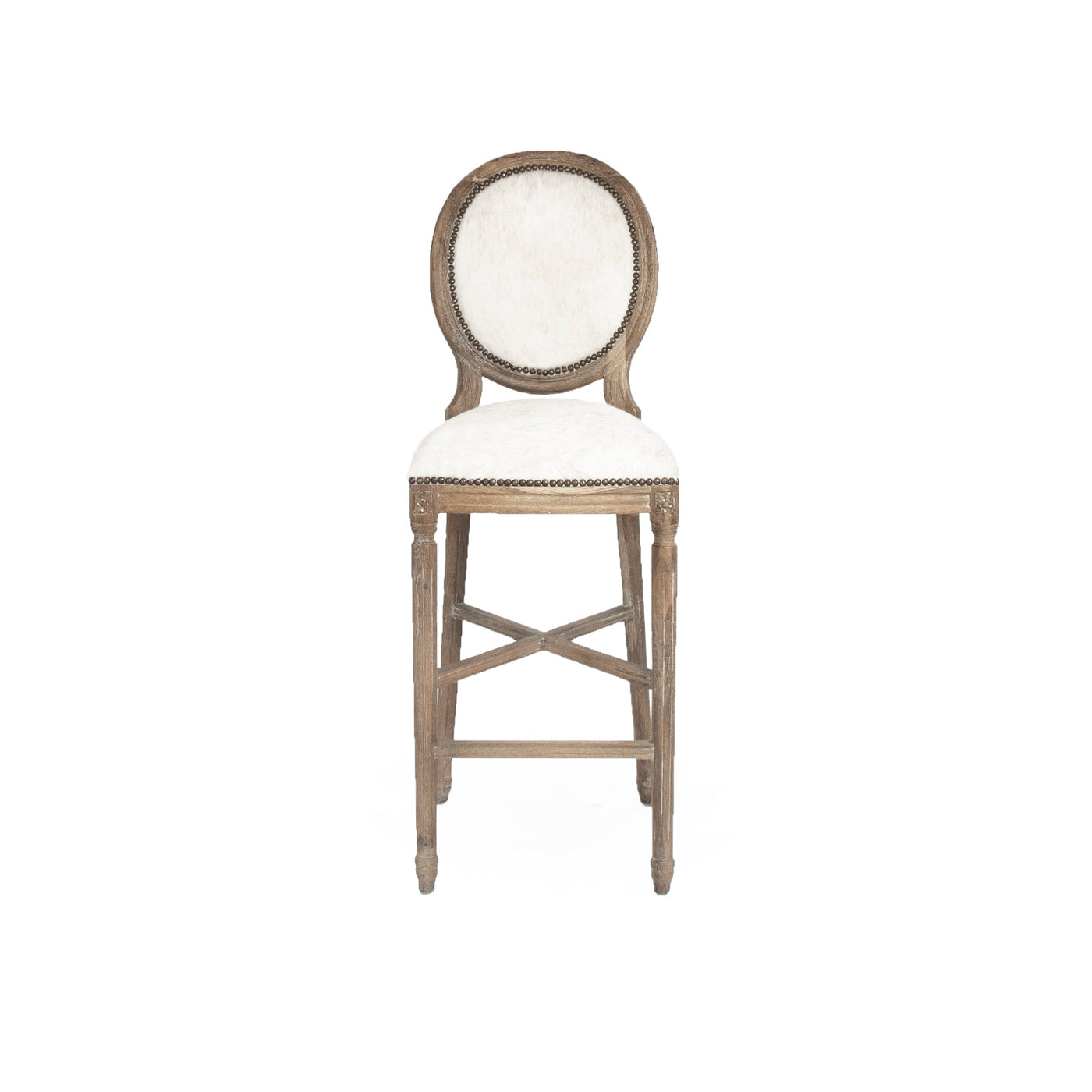 Home Zentique - Medallion Cow Hide Bar/ Counter Stool - FC011-35 Bar ...