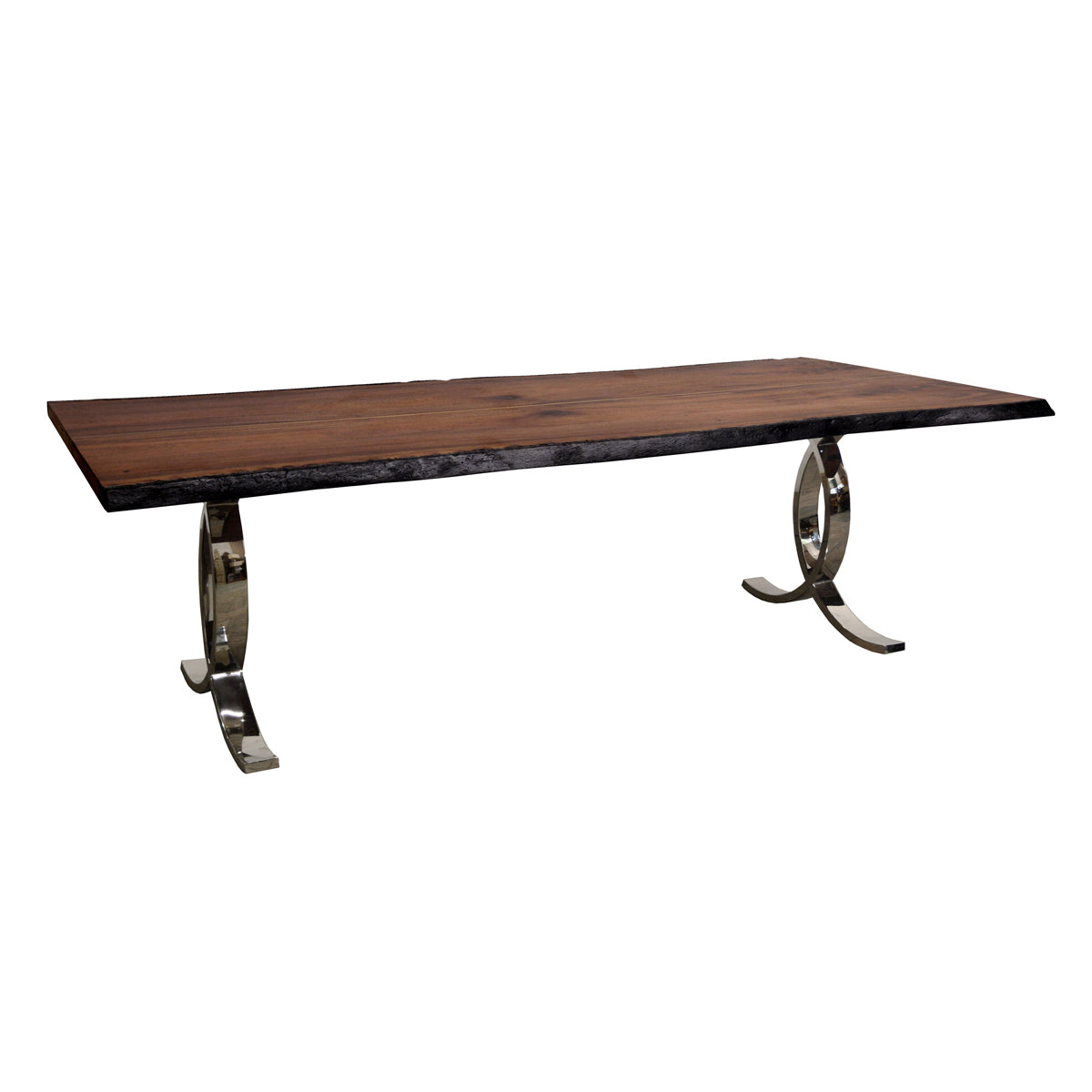 GJ Styles - Anderson Dining Table W/ Brass Inlay - JD07 ...