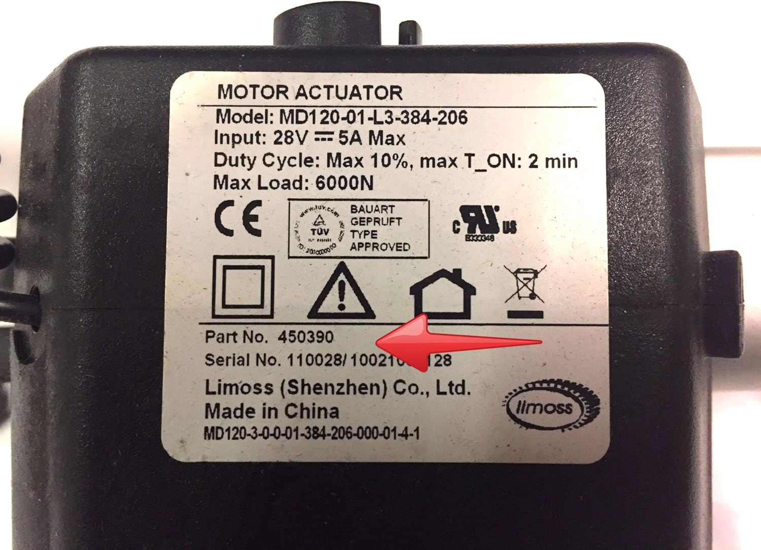 Limoss 450390 MD120-01-L3-384-206 Power Recliner Lift Chair Replacemen ...