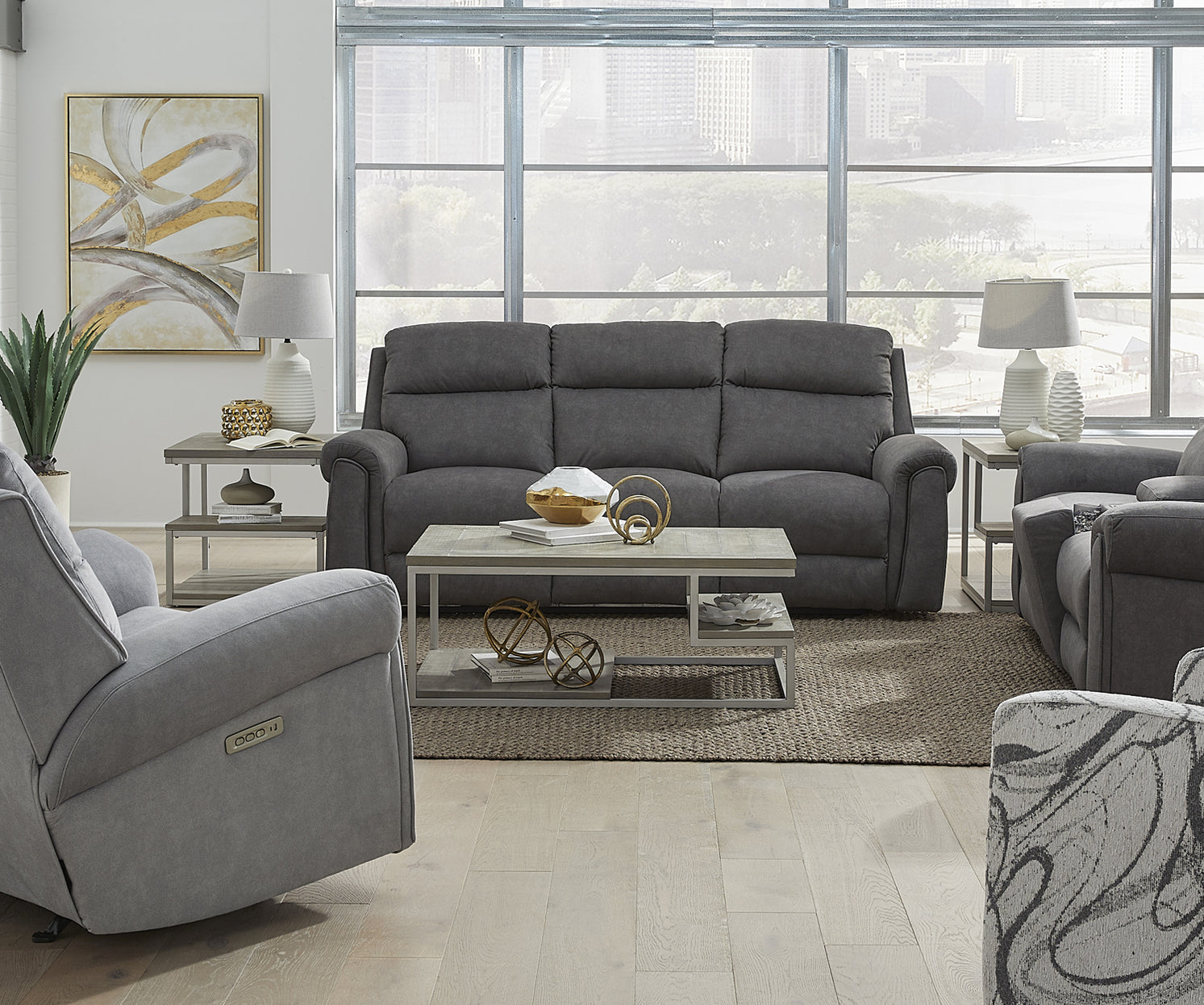 Southern Motion - Bellingham 3 Piece Triple Power Living Room Set in C ...