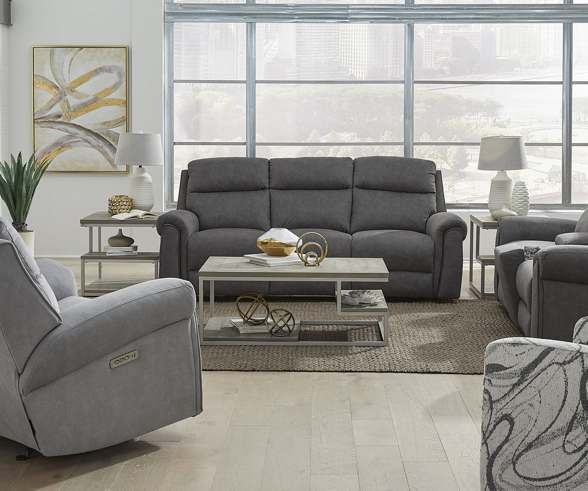 Southern Motion - Bellingham Triple Power Sofa in Charcoal - 394-64P ...