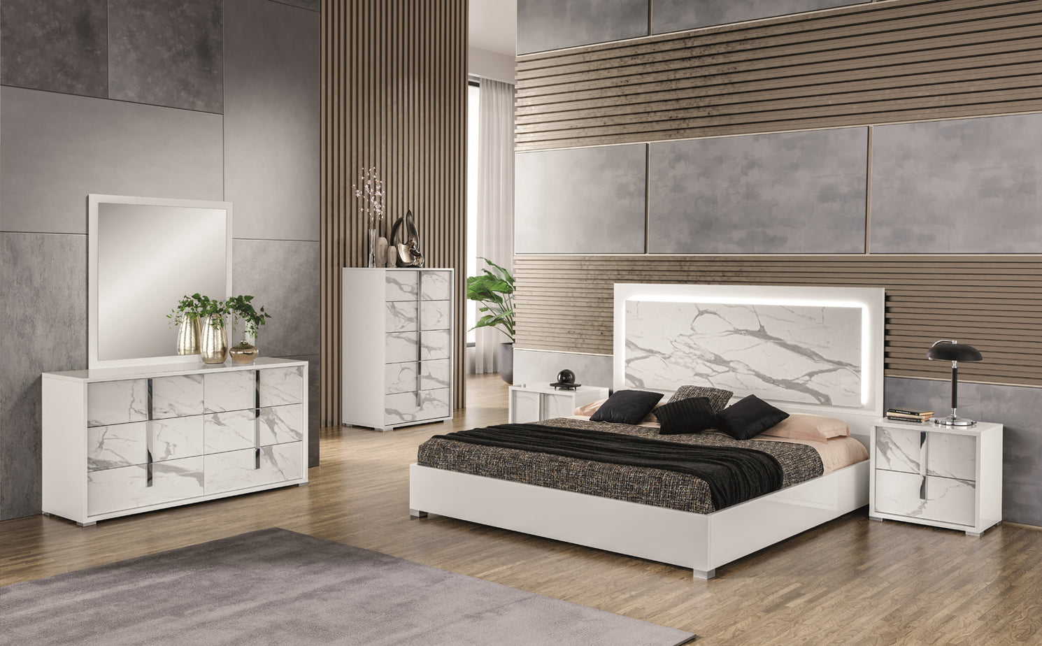Home J&M Furniture - Sonia Premium 6 Piece Eastern King Bedroom Set in ...
