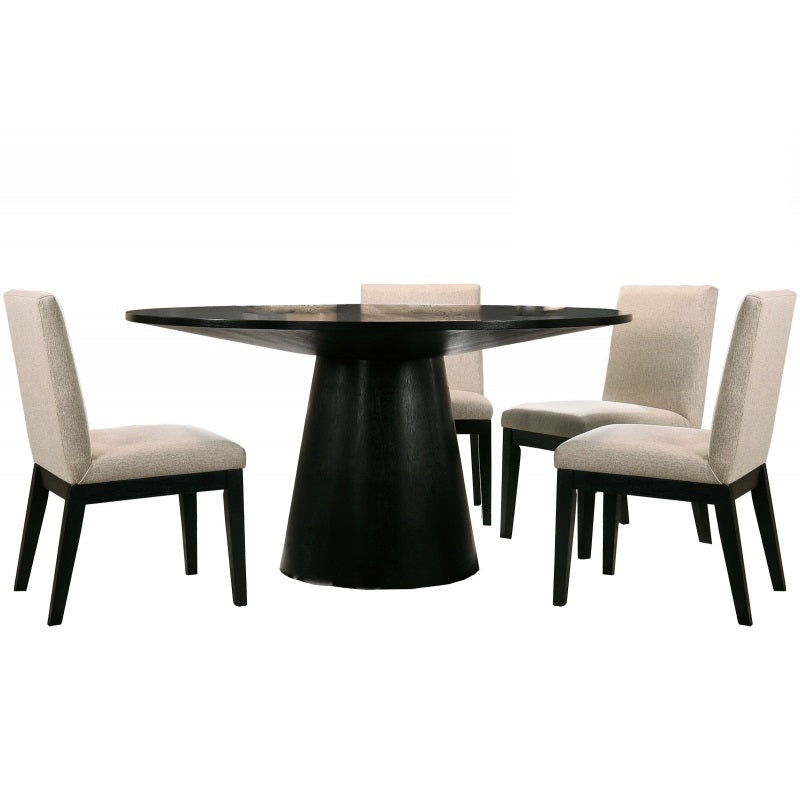 Mariano Furniture - Terra 5 Piece Dining Table Set in Beige/Gold - BM ...