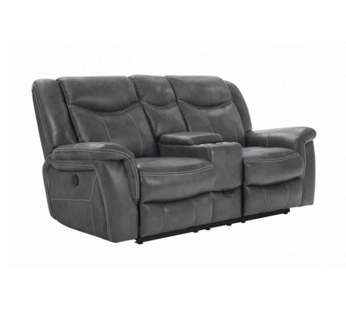Coaster Furniture - Conrad Manual Reclining Glider Loveseat in Grey ...