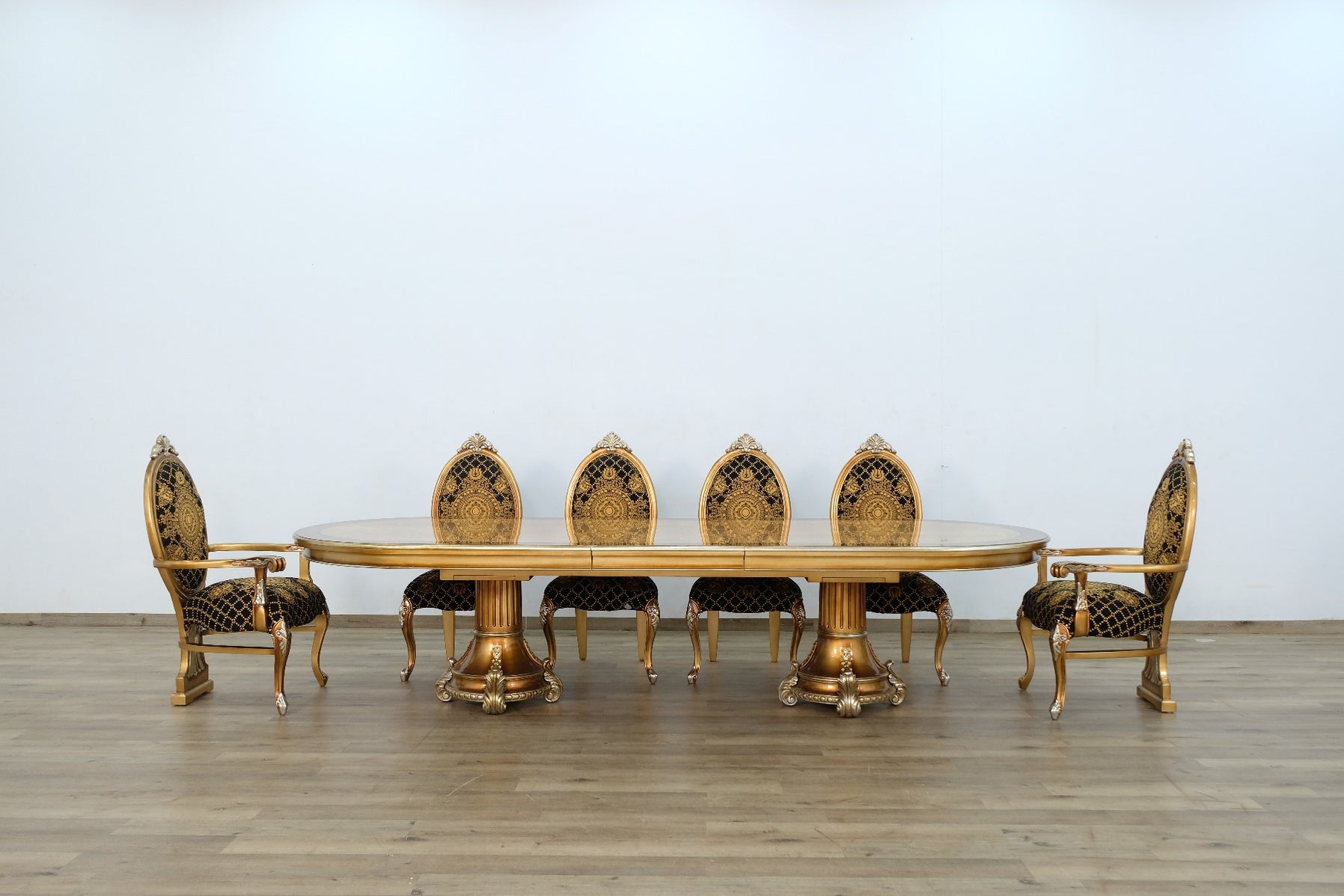 European Furniture - Emperador Dining Table in Gold - 42034-DT ...
