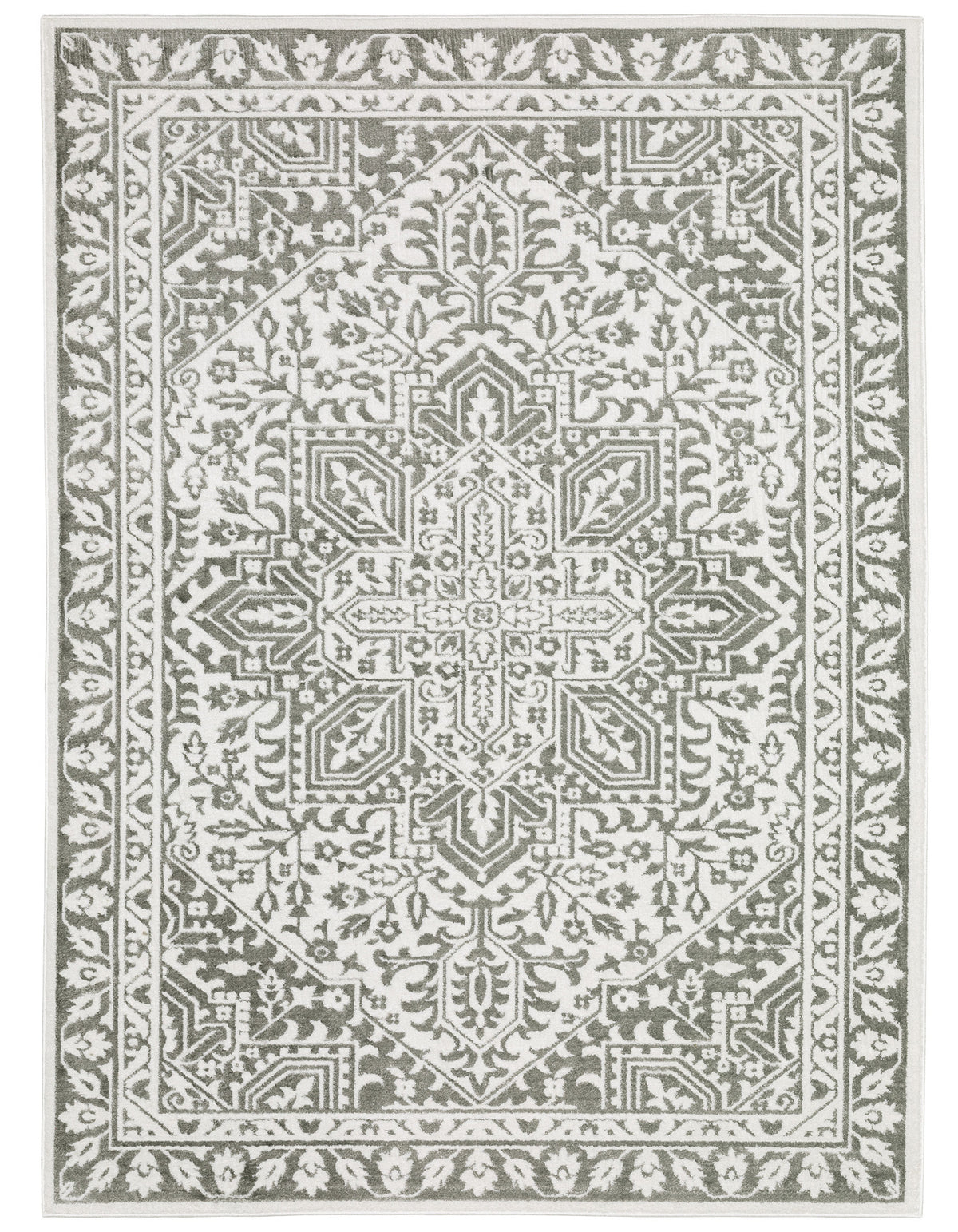 Oriental Weavers - Montecito Grey/ White Area Rug - 1101W ...