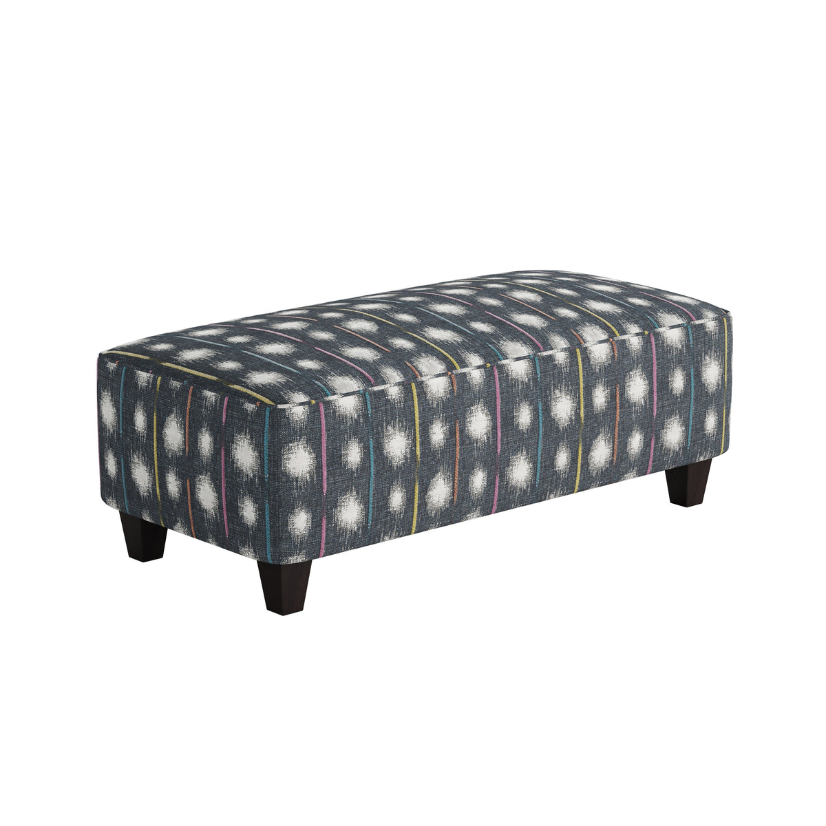 Southern Home Furnishings - Bindi Crayola Cocktail Ottoman in Multi ...